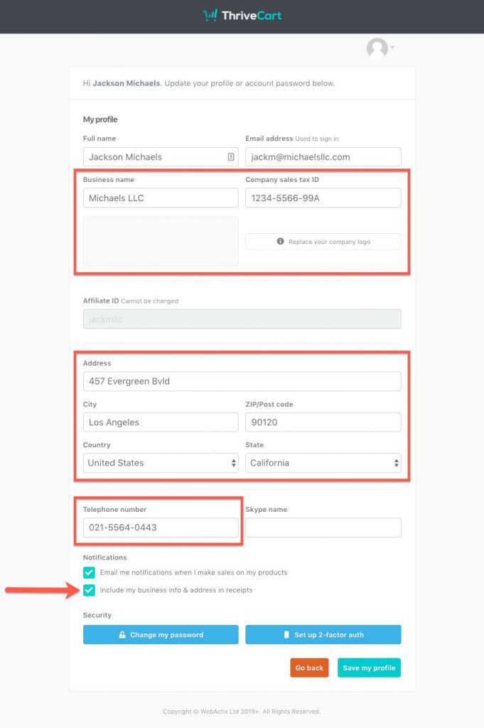 Setting your products payment notifications – ThriveCart Helpdesk